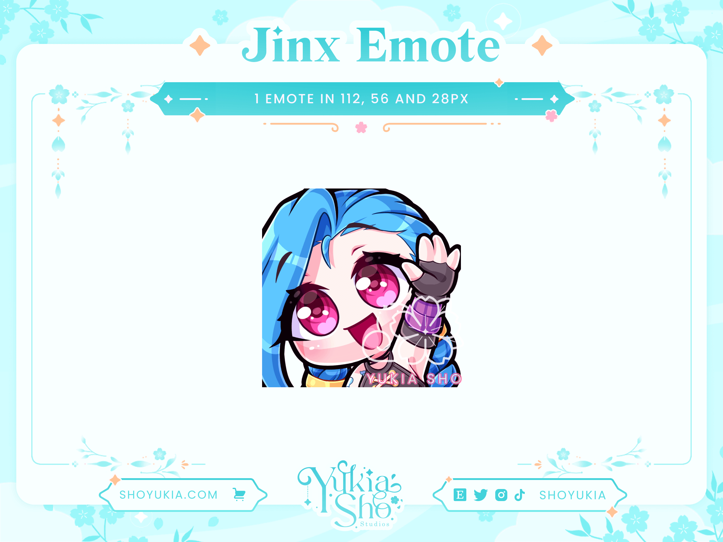 League of Legends Jinx Emotes – Yukia Sho Studios Ltd.