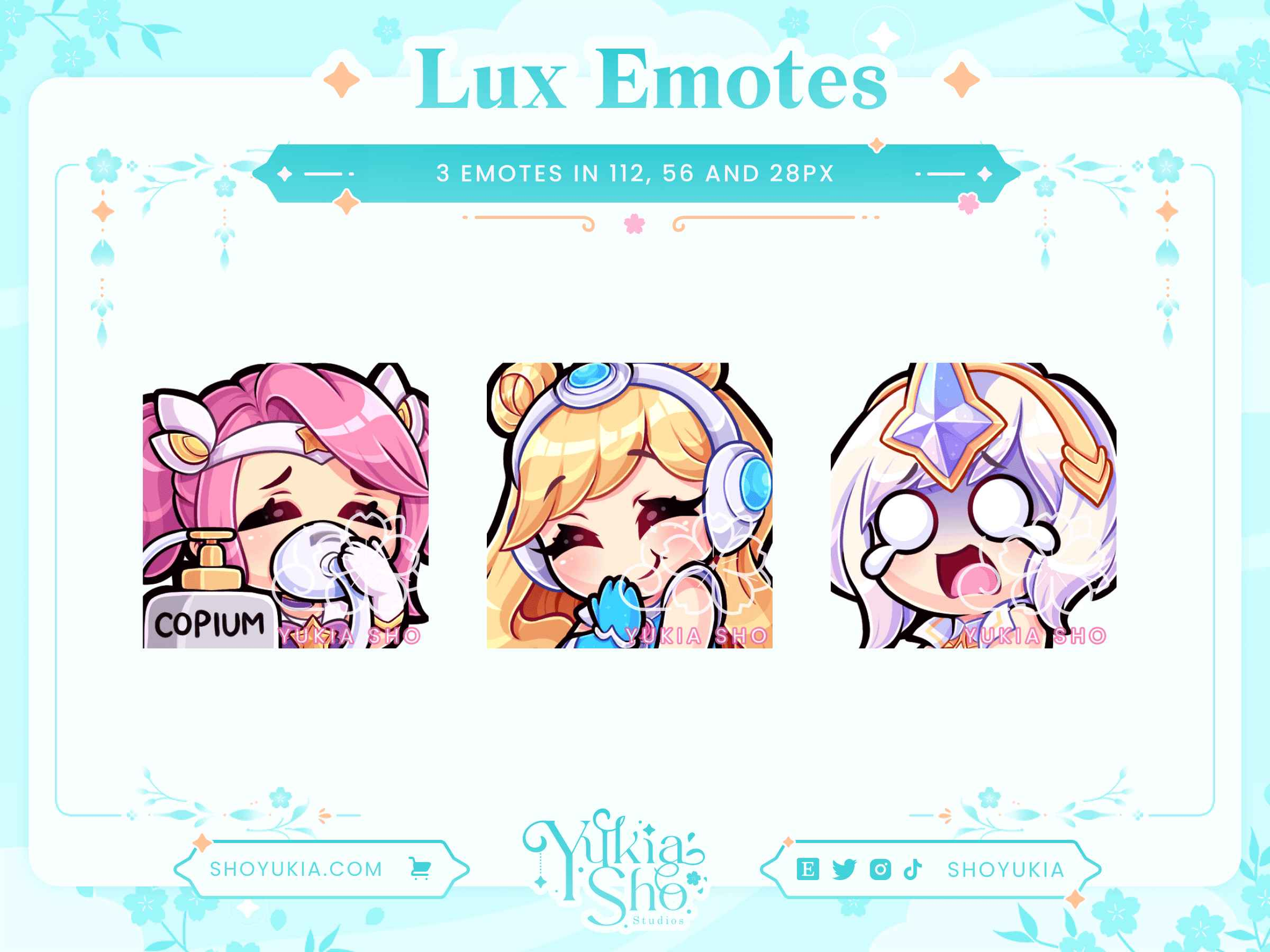 League of Legends Lux Twitch Emotes – Yukia Sho Studios Ltd.