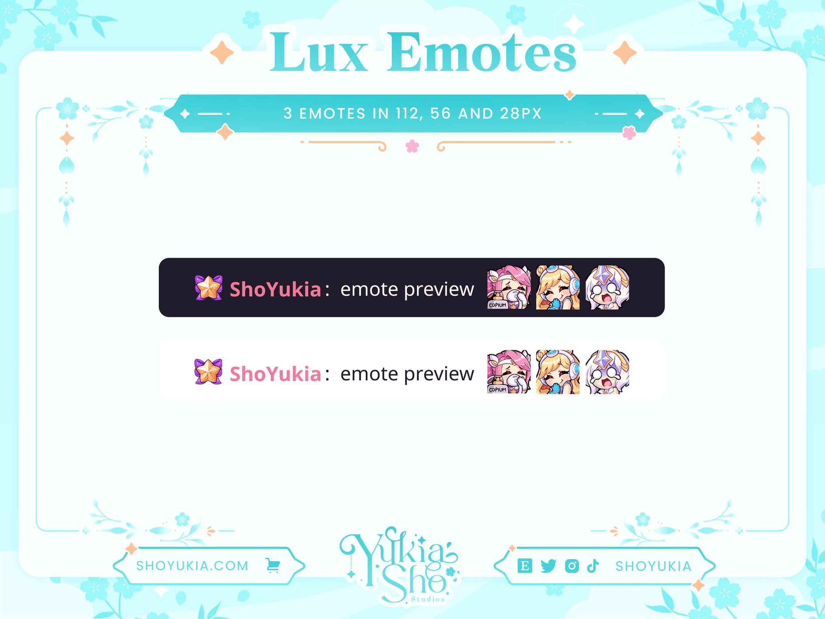 League of Legends Lux Twitch Emotes – Yukia Sho Studios Ltd.