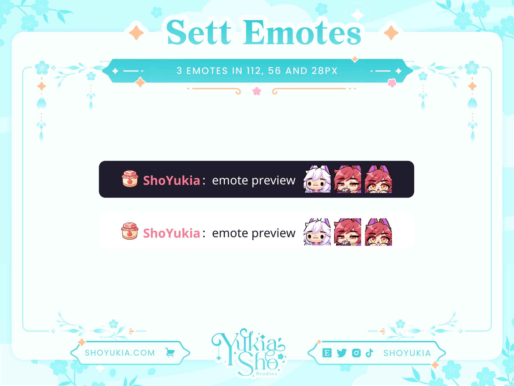 League of Legends Sett Emotes – Yukia Sho Studios Ltd.