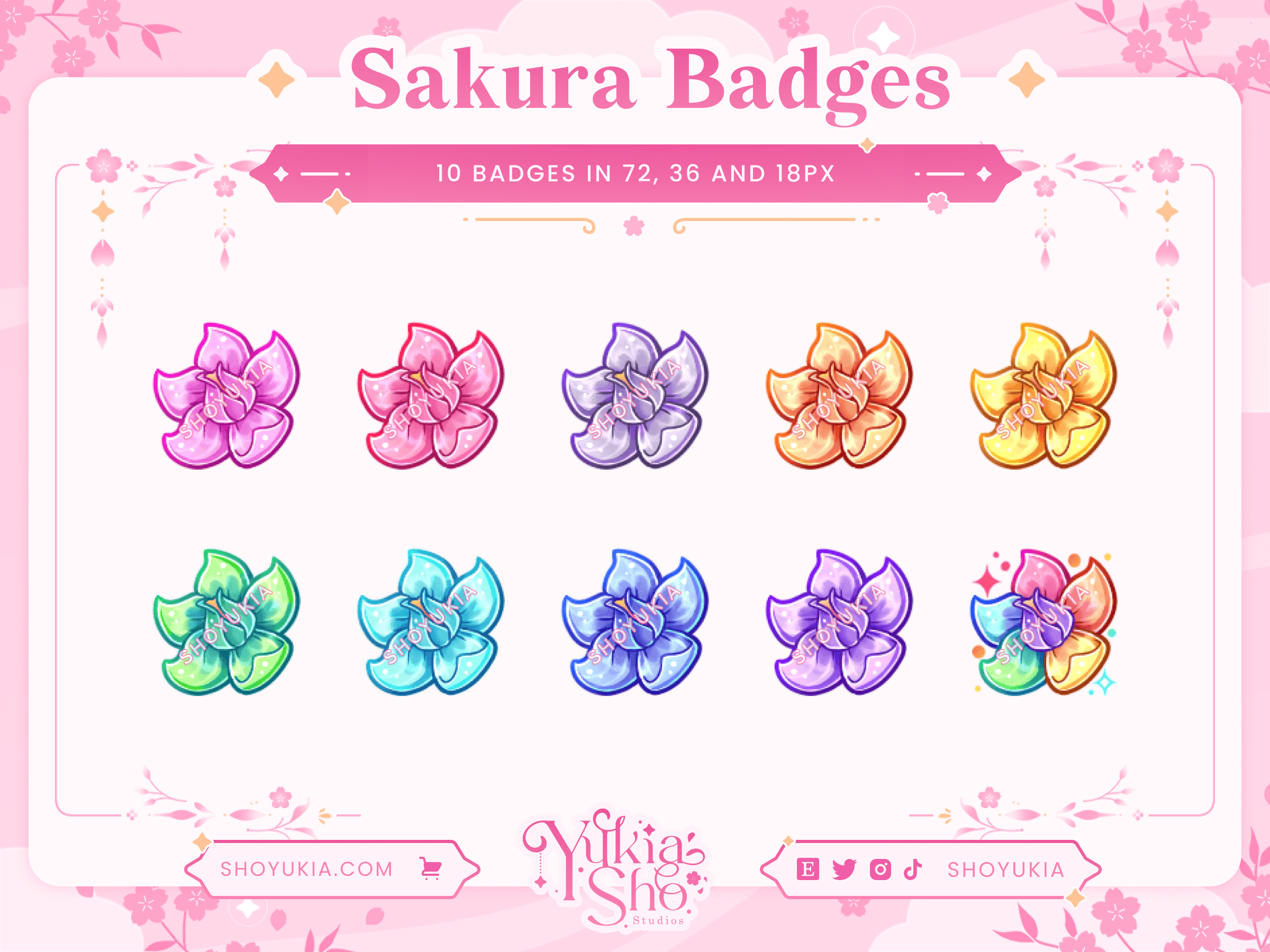 League of Legends Spirit Blossom Sakura Twitch Sub Badges – Yukia Sho ...