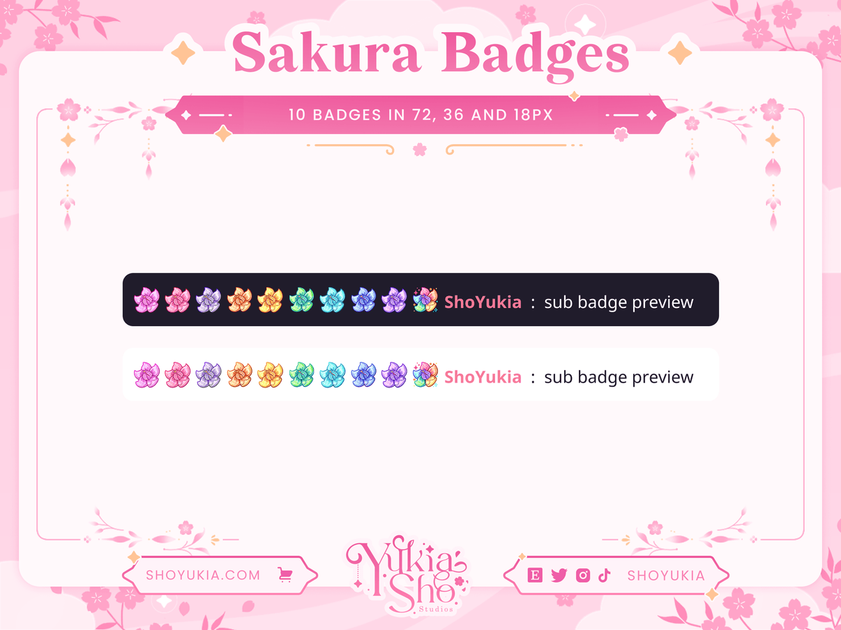 League of Legends Spirit Blossom Sakura Twitch Sub Badges – Yukia Sho ...