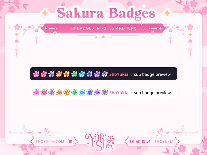 League of Legends Spirit Blossom Sakura Twitch Sub Badges – Yukia Sho ...