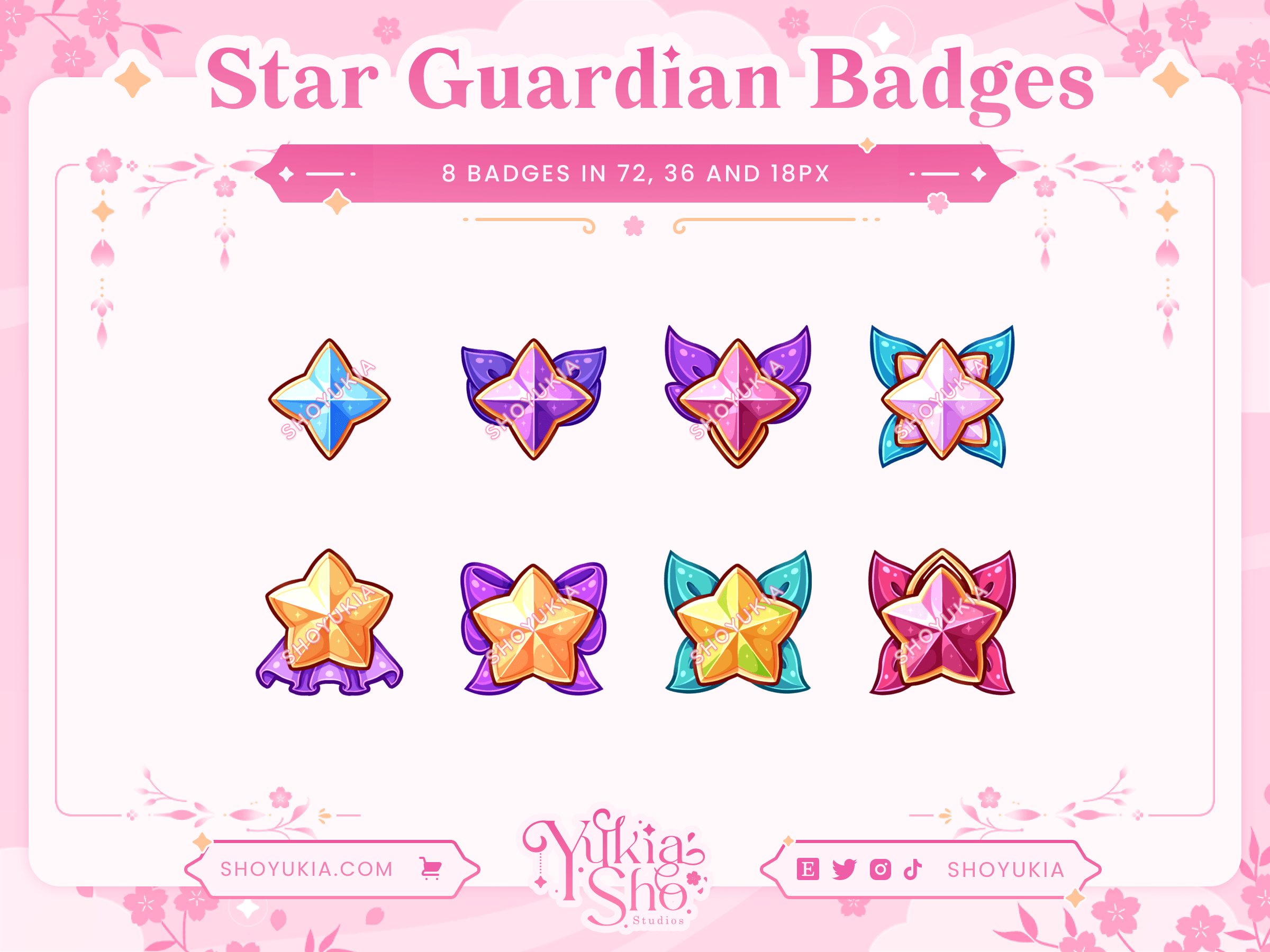 League of Legends Star Guardian (Set 1) Twitch Sub Badges – Yukia Sho ...
