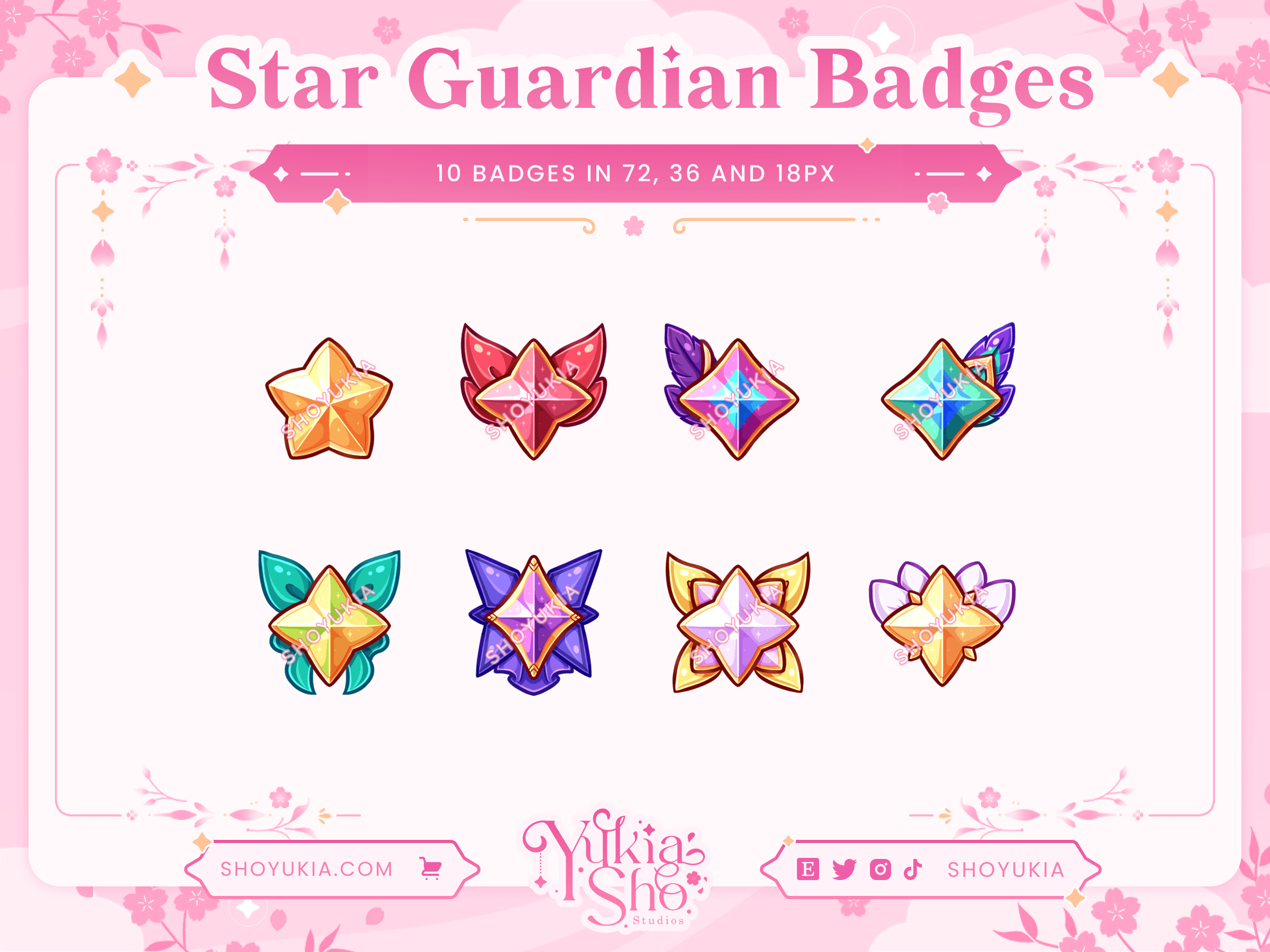 League of Legends Star Guardian (Set 2) Twitch Sub Badges – Yukia Sho ...