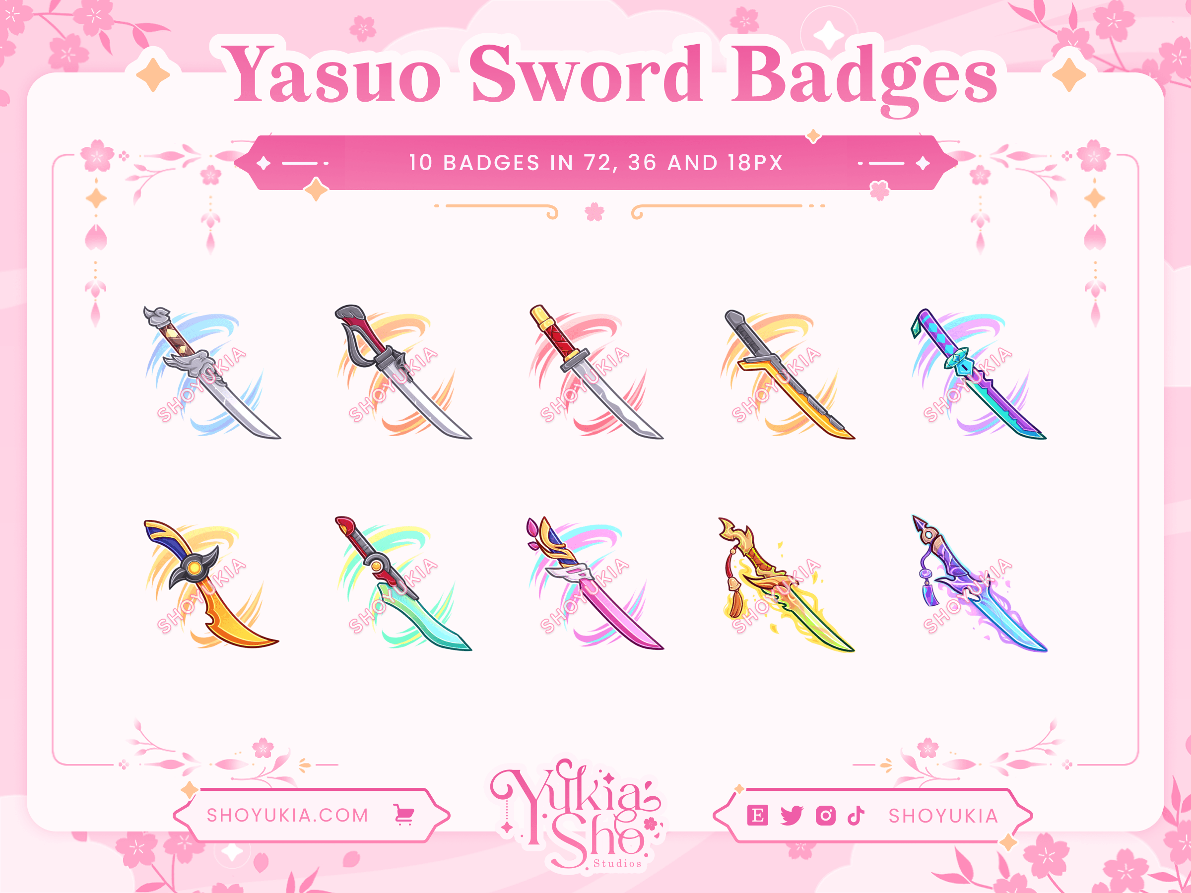 League of Legends Yasuo Sword Twitch Sub Badges – Yukia Sho Studios Ltd.