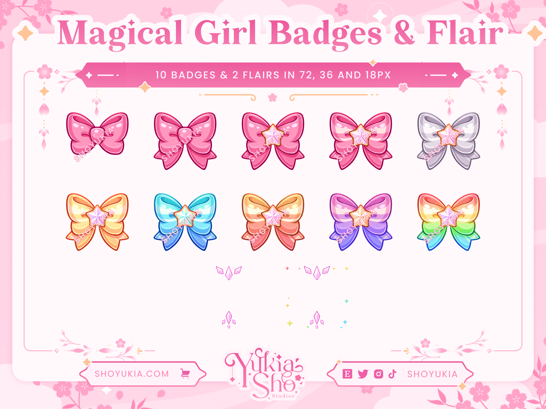 Sub Badges & Matching Flair – Yukia Sho Studios Ltd.