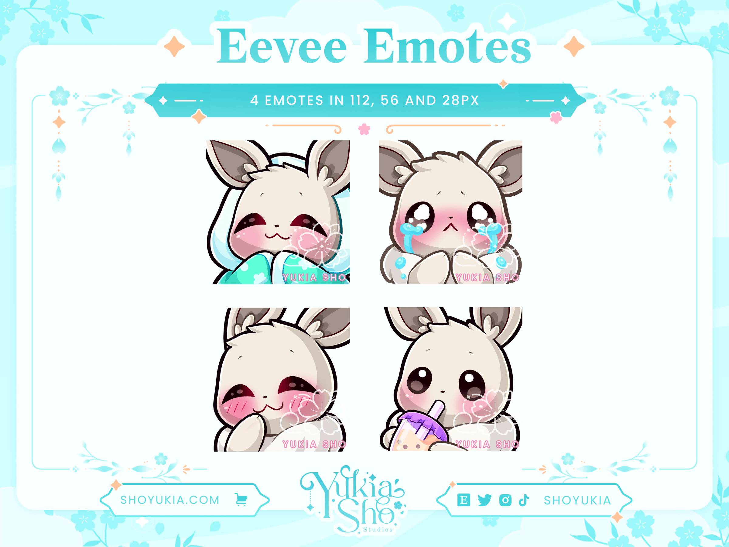 PKMN Eevee Emotes – Yukia Sho Studios Ltd.