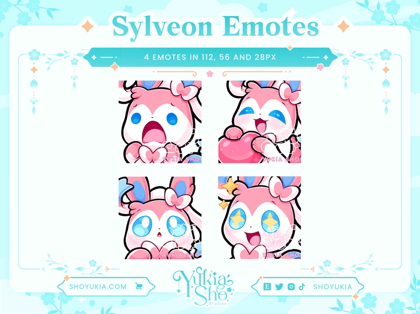PKMN Sylveon Twitch Emotes – Yukia Sho Studios Ltd.