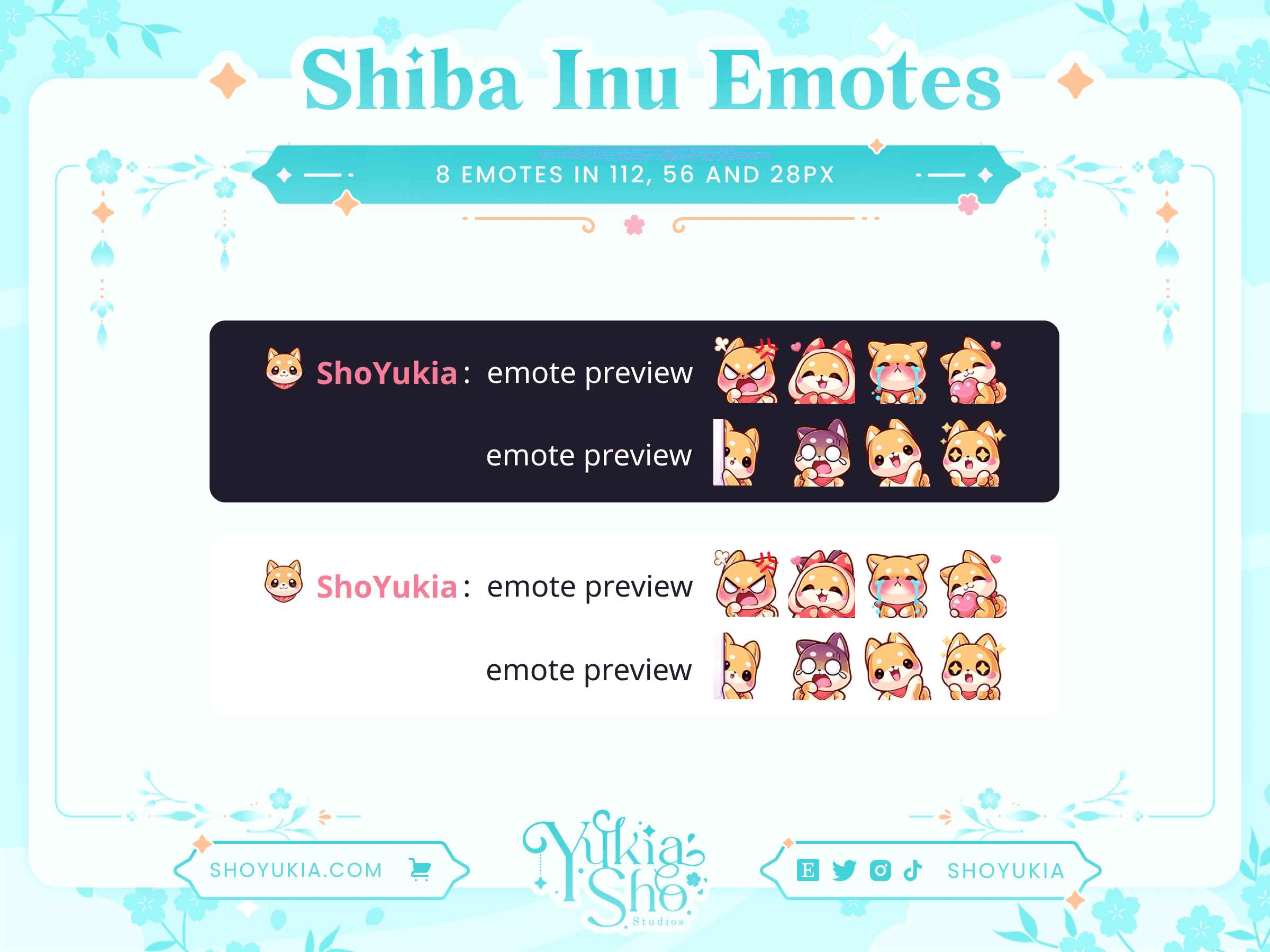 Shiba Inu Emotes – Yukia Sho Studios Ltd.