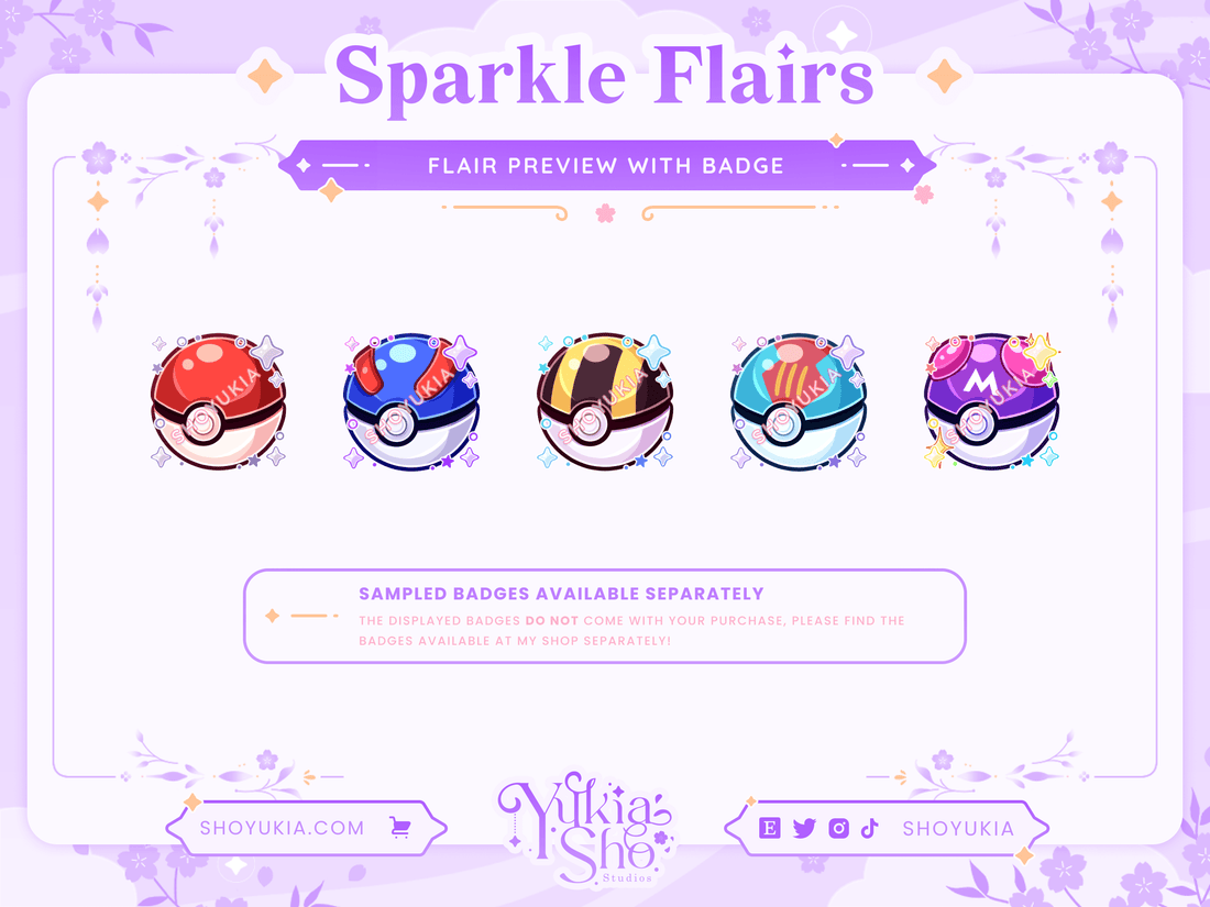 Sparkle Twitch Badge Flair – Yukia Sho Studios Ltd.