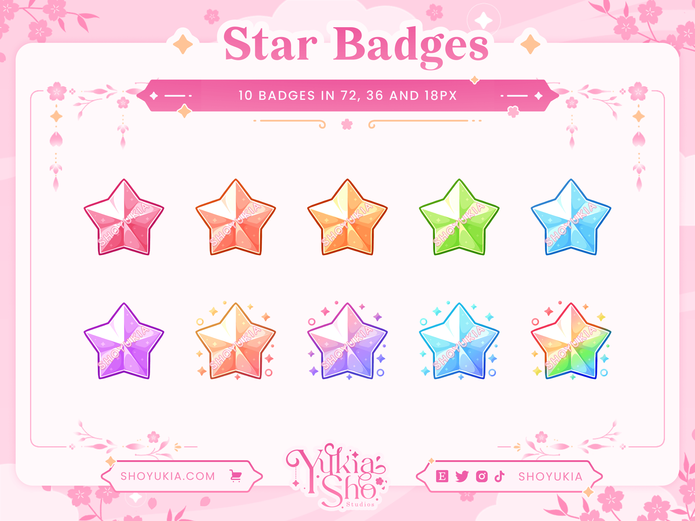Star Sub Badges – Yukia Sho Studios Ltd.