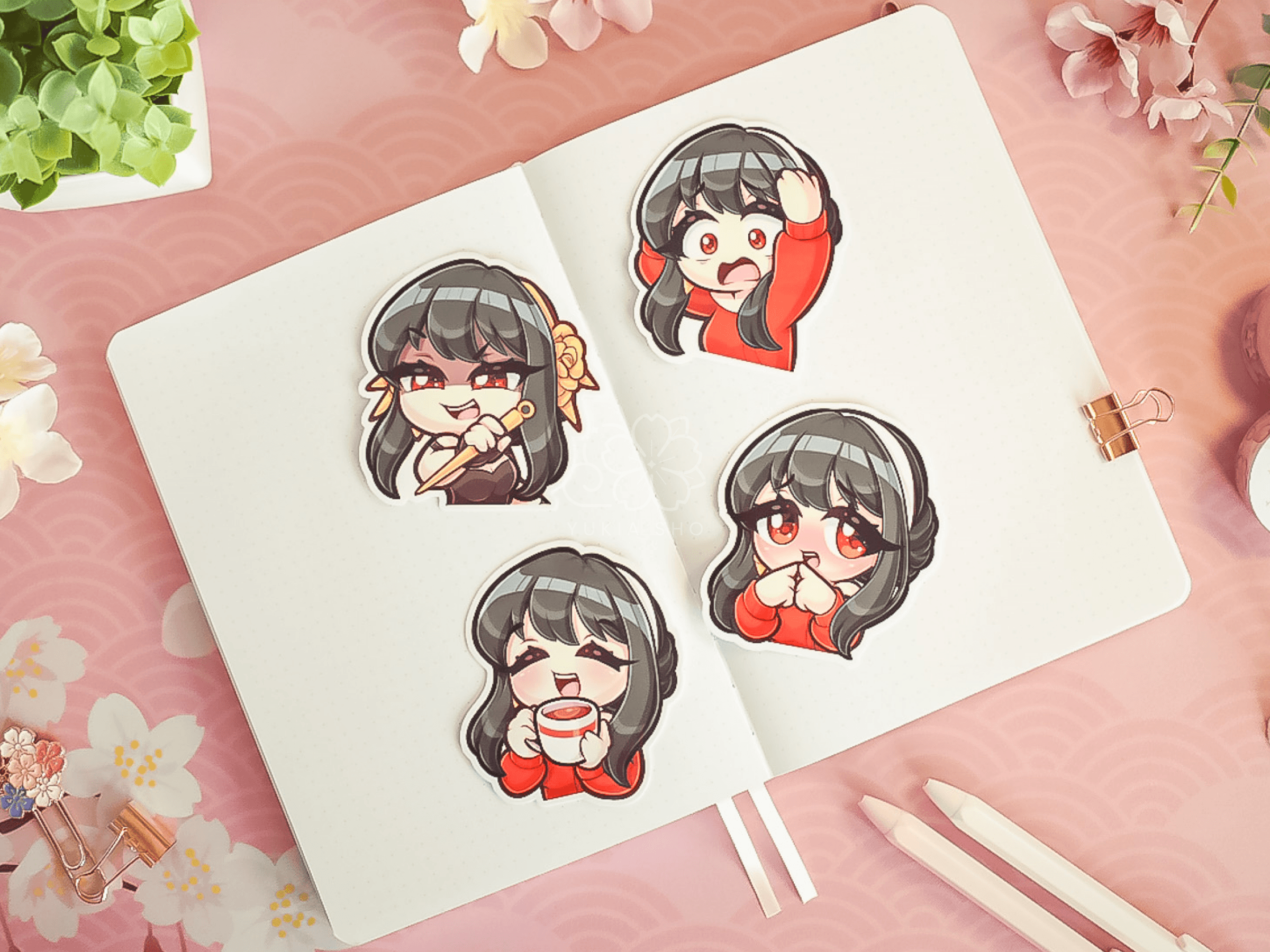 SxF Yor 3" Vinyl Stickers – Yukia Sho Studios Ltd.