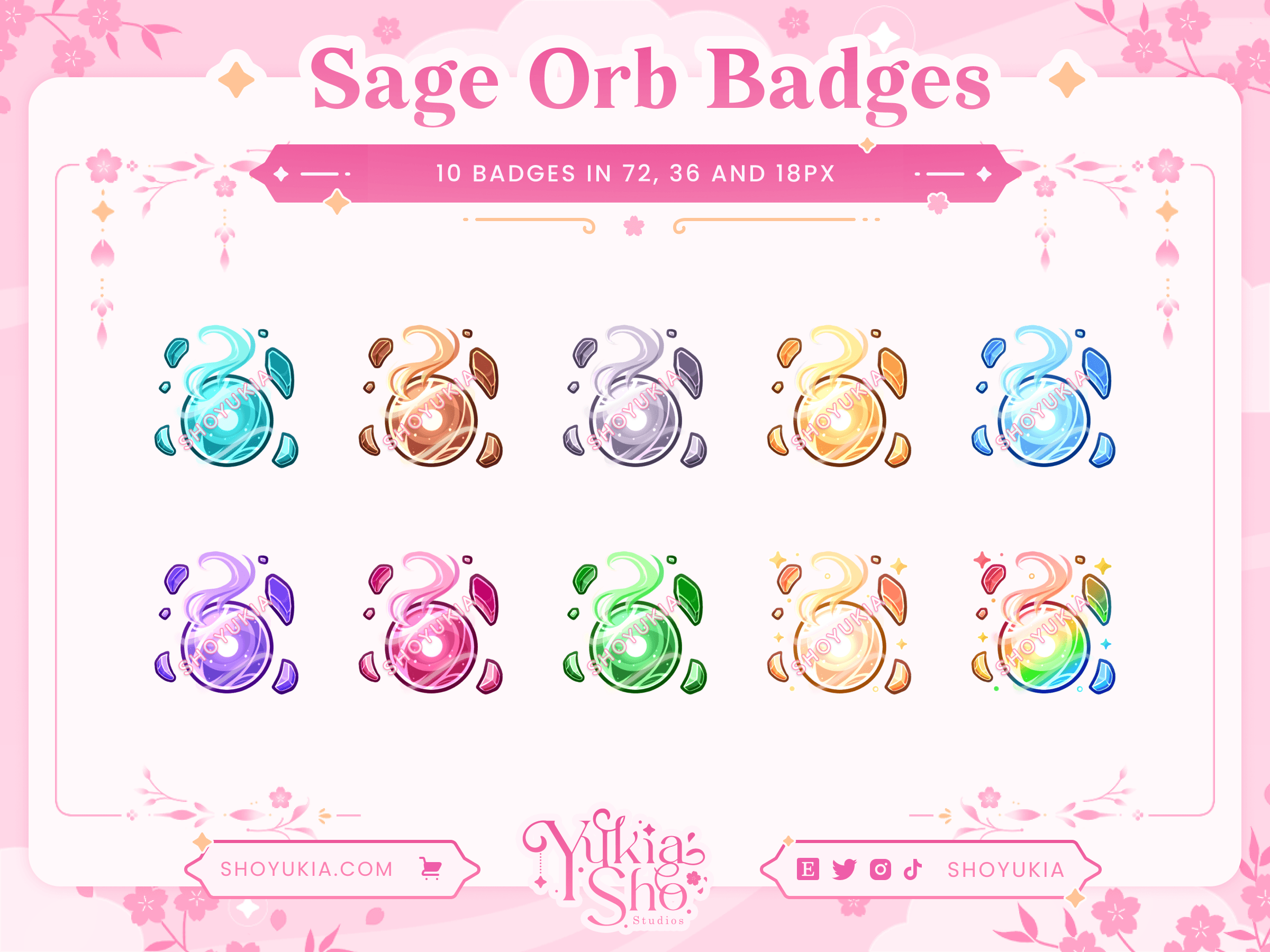Valorant Sage Orb Sub Badges – Yukia Sho Studios Ltd.