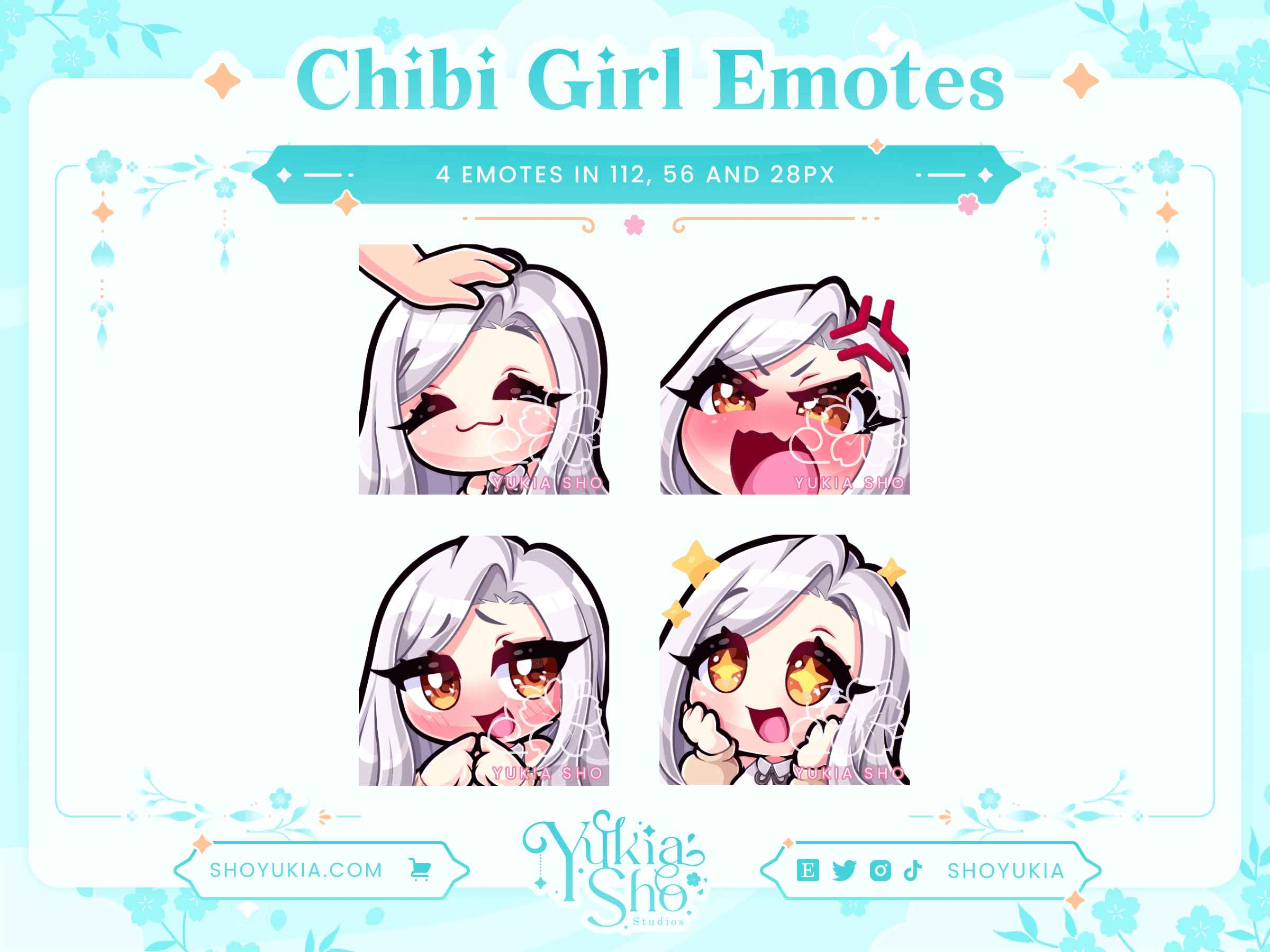Premade Chibi Emotes – Yukia Sho Studios Ltd.